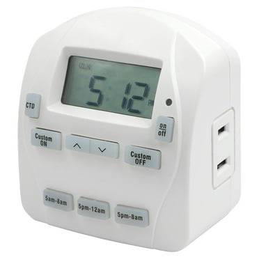 myTouchSmart Simple Set Indoor Plug-In Digital Timer, 1-Outlet, 36253 ...