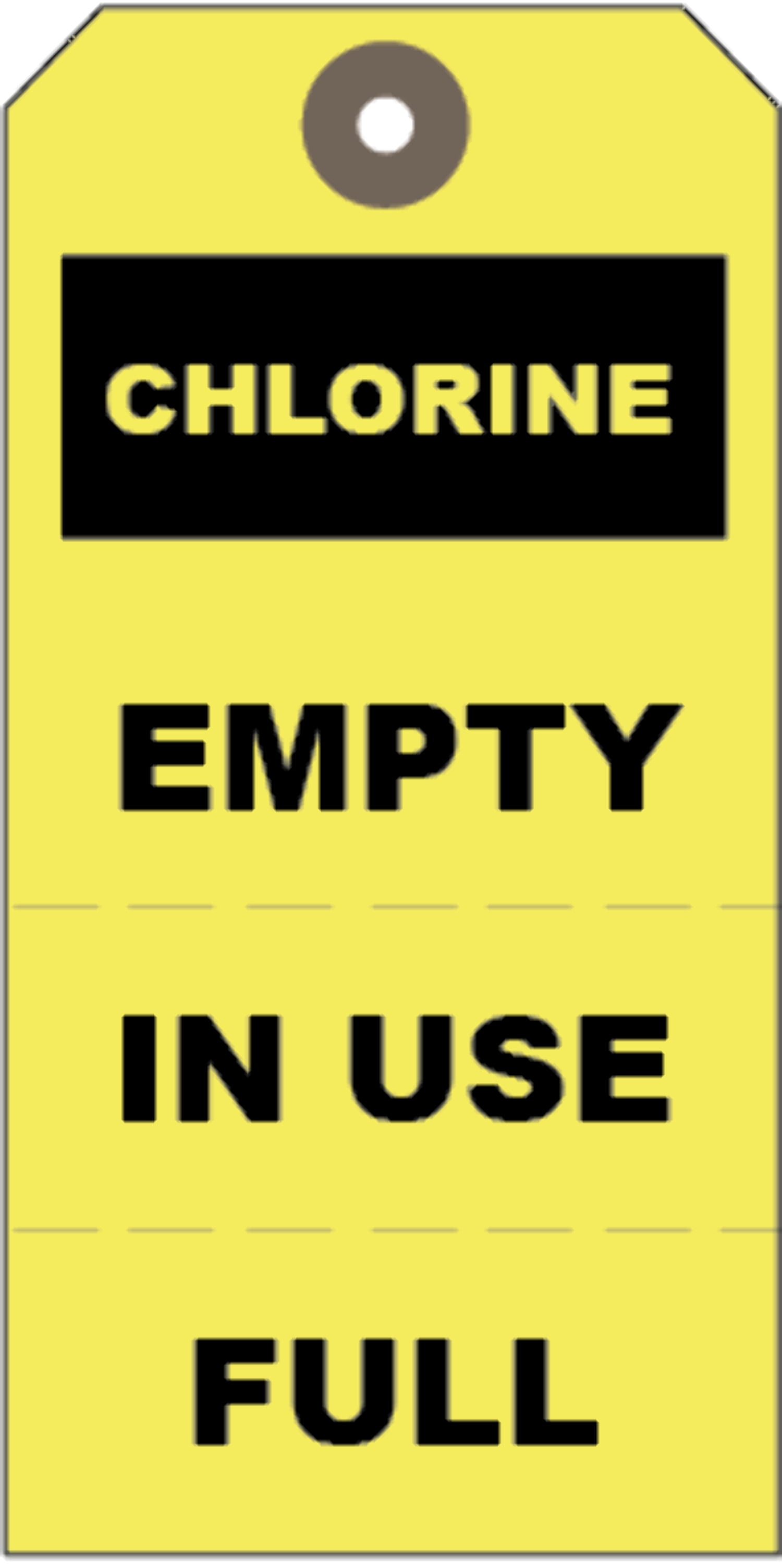 Chlorine Full In Use Empty Cylinder tag (25/pack) - Walmart.com