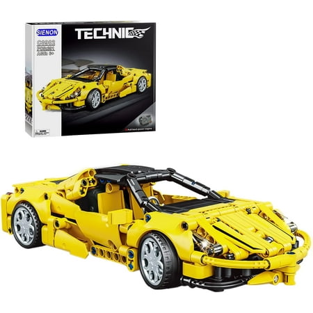Technic Super Sports Car Building Kit Pull Back Race Car Toy, Racing ...