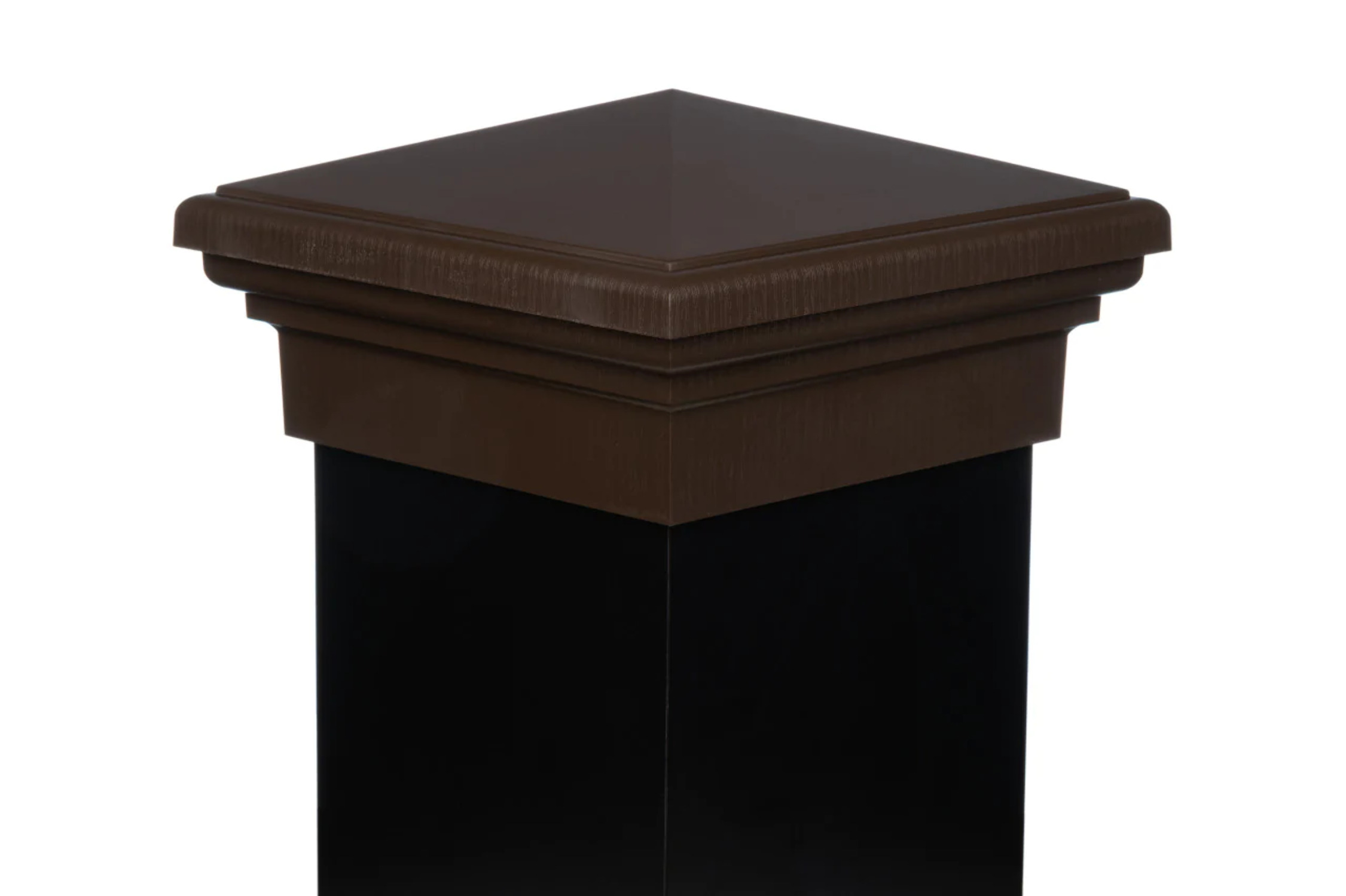 8x8 Post Cap ?Brown Pyramid Top - Walmart.com