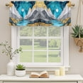 2 Pack Full Moon Valance for Window Nature Icy Mountains River Modern ...