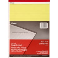 Mead® Junior Legal Pad, 5" x 8", 50 Sheets, Canary Yellow, Pack of 24 ...