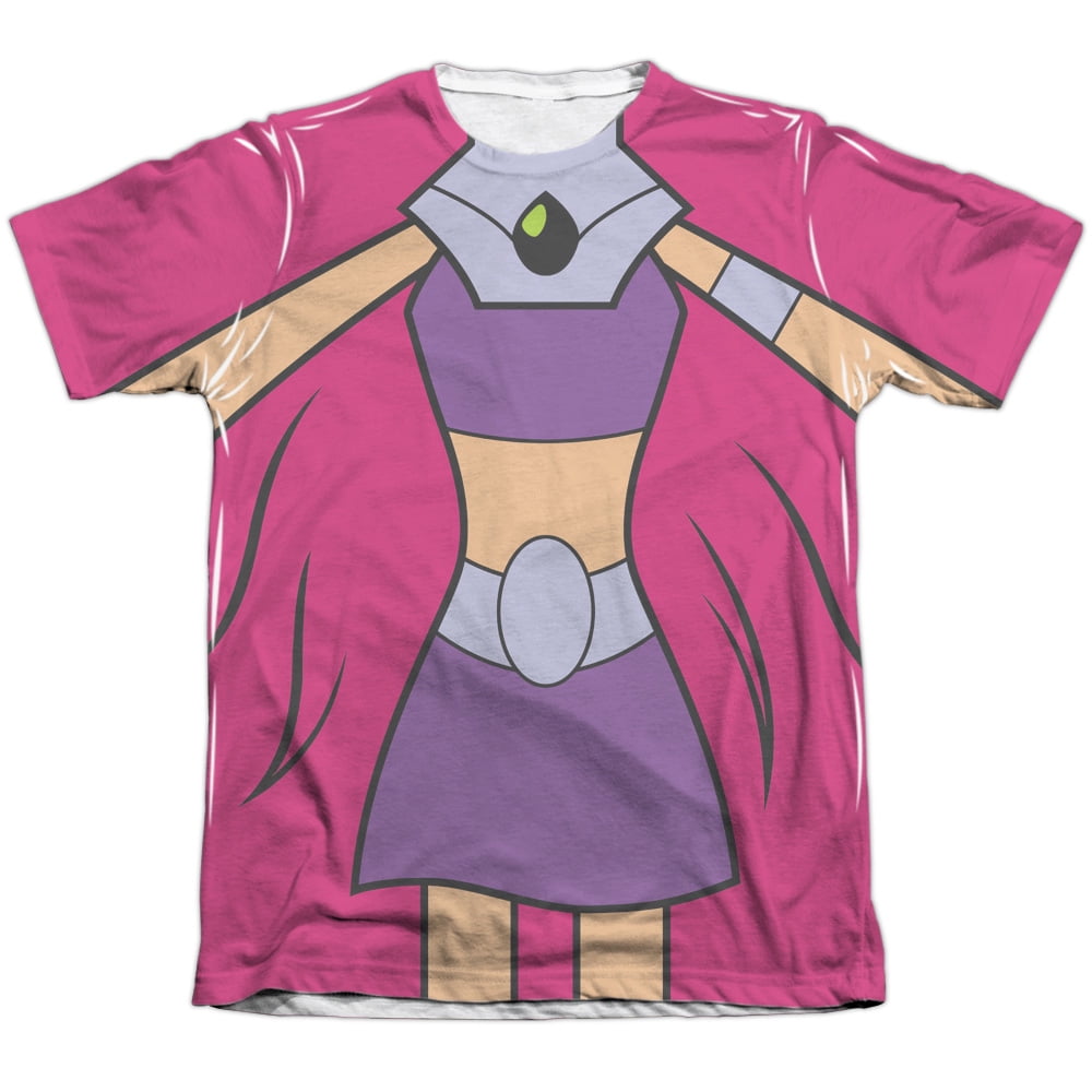 Teen Titans Go - Starfire Uniform - Short Sleeve Shirt - Large ...