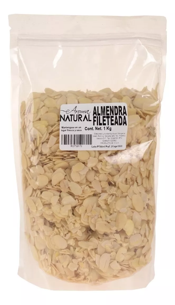Almendra Fileteada Sin Cuticula 1 Kg Calidad Premium | Walmart en línea