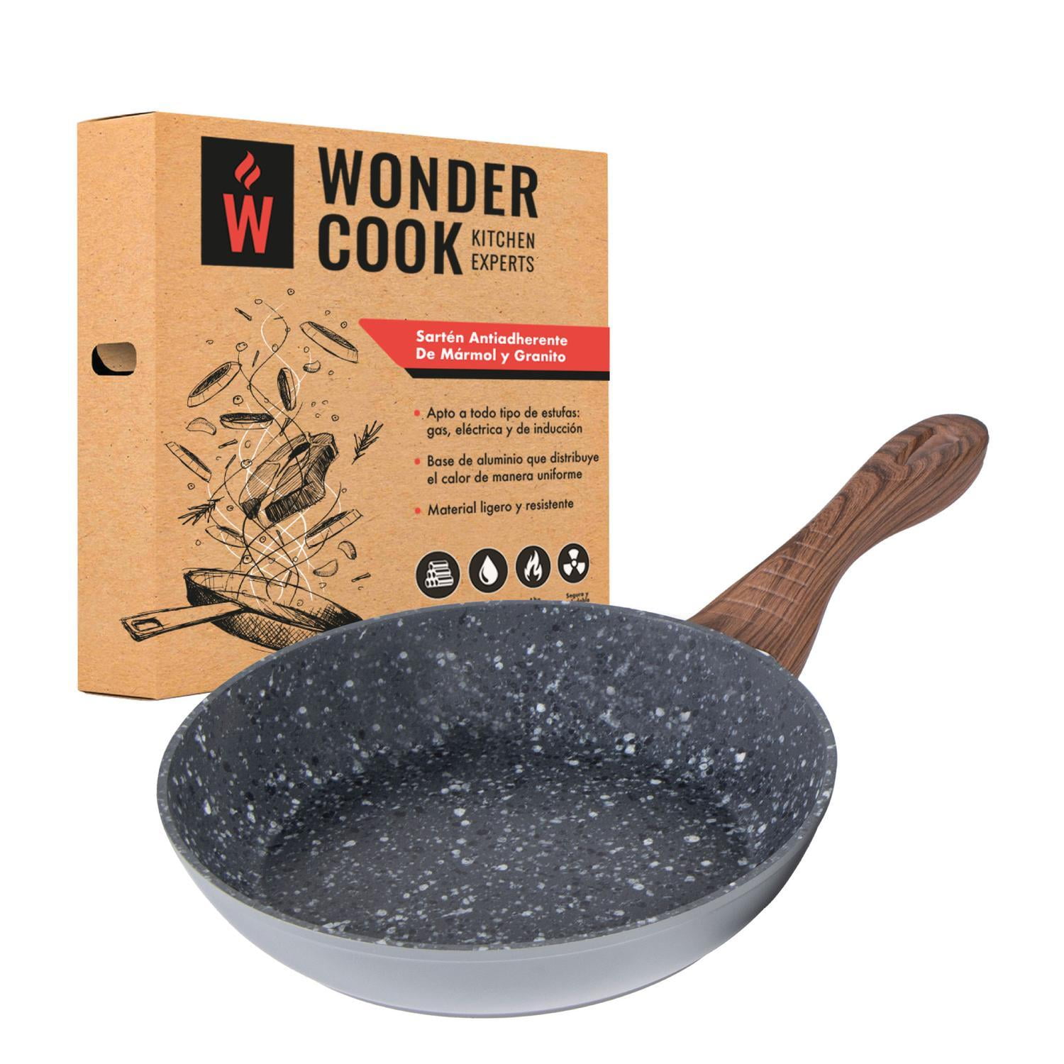 Sarten Antiadherente Wonder Cook de Marmol y Granito 28cm Libre de PFOA ...