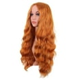28 Inch/70 cm Long Wavy Middle Part with No Bangs Synthetic Fiber Curly ...