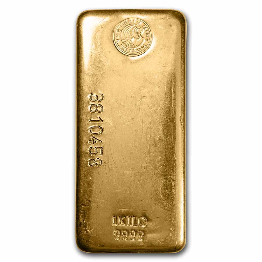 1 kilo Gold Bar - The Perth Mint - Walmart.com