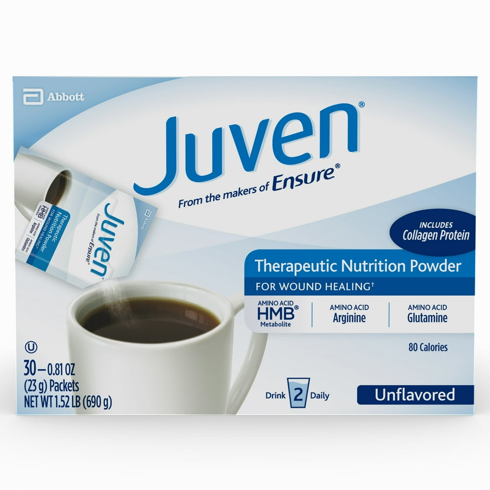 Juven Therapeutic Nutrition Drink Mix Powder for Wound Healing Support ...