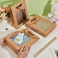 12 Pcs Tan Kraft Paper Bags, Stand Up Gift Bags with Handles and ...
