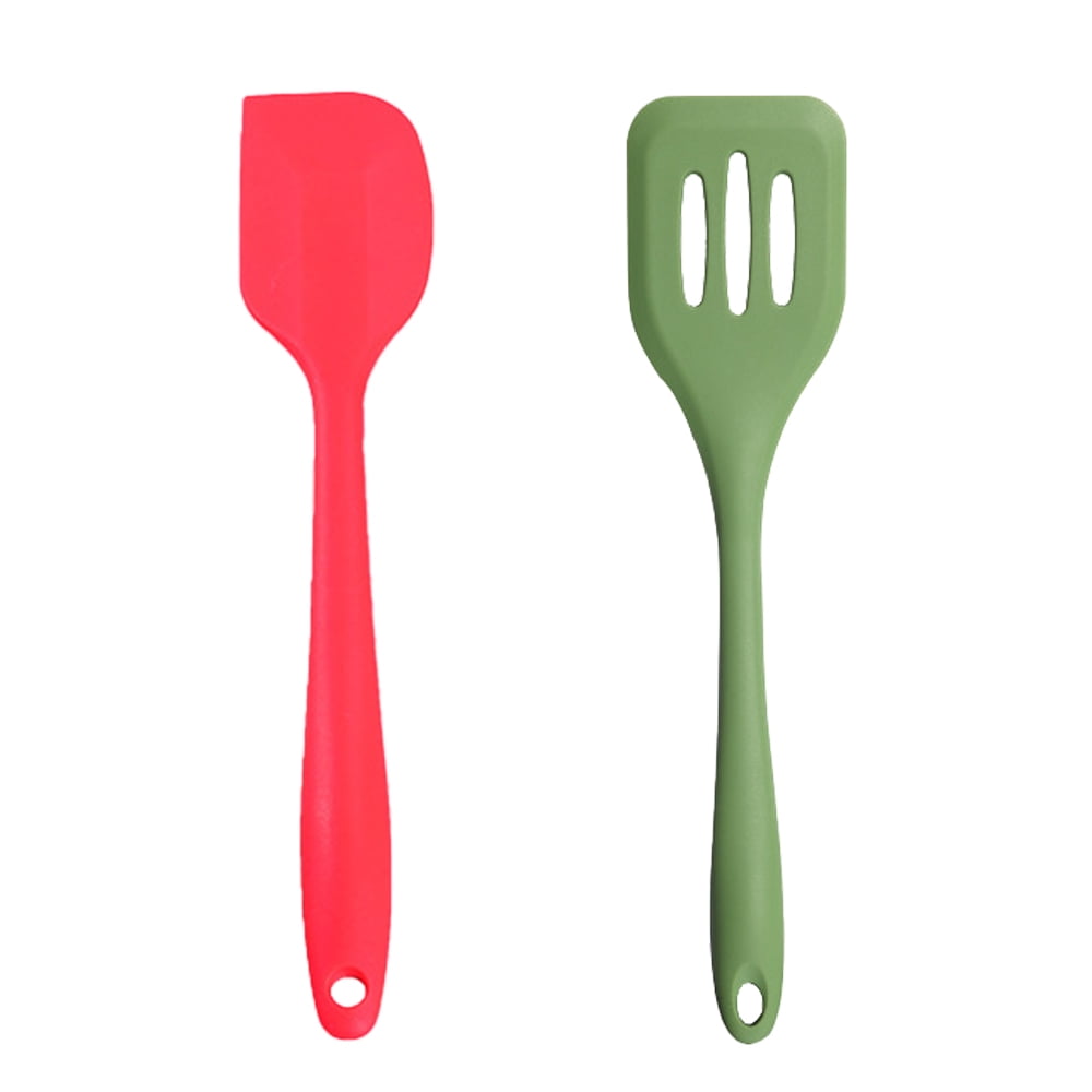 2 Piece Mini Kitchen Utensil Set- Silicone Kitchen Tools with Spatulas ...