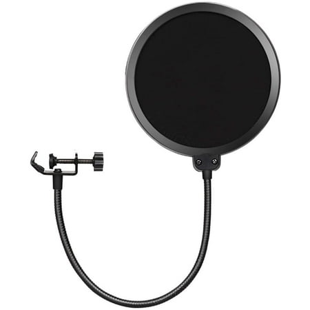 Microphone Pop Filter Professional 6 Inches Round Wind Screen Shield ...