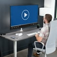 VIVO White Ultrawide Screen TV Desk Mount up to 55" Full Motion ...