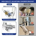 JDO Handheld Shower Head Holder, Adjustable Shower Arm Bracket Wall ...
