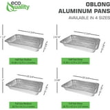 20 Pack Heavy Duty Aluminum Pans, Full Size Shallow, 21x13 inch for ...