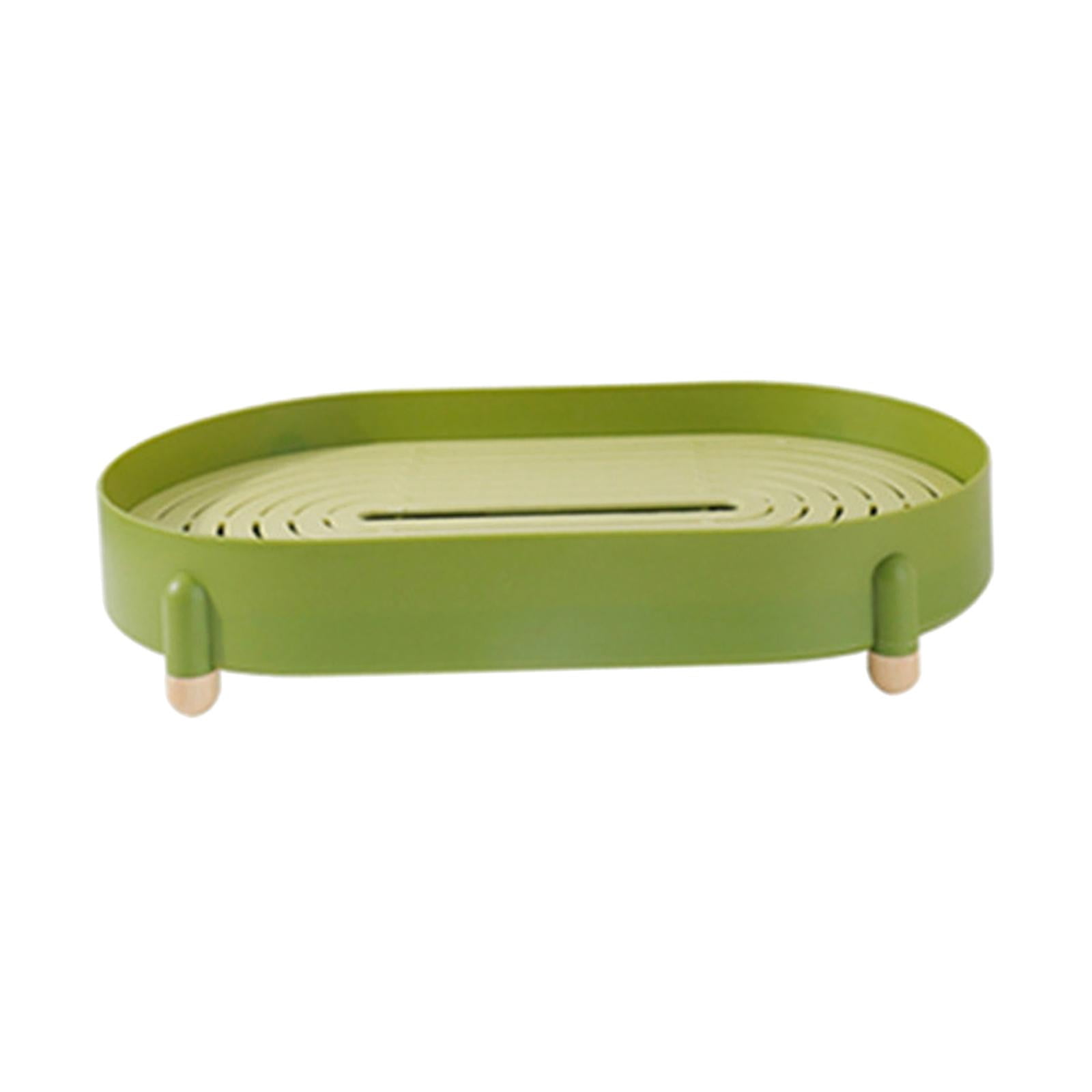 Kitchen 2 Tier Drain Tray with Drip Tray Utensil Tray, 15x8.9x3 inch ...