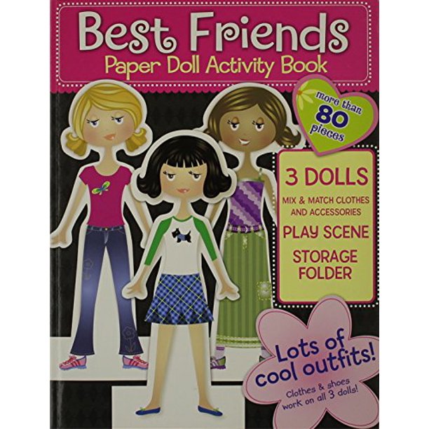 Best Friends Paper Doll Activity Book - Walmart.com