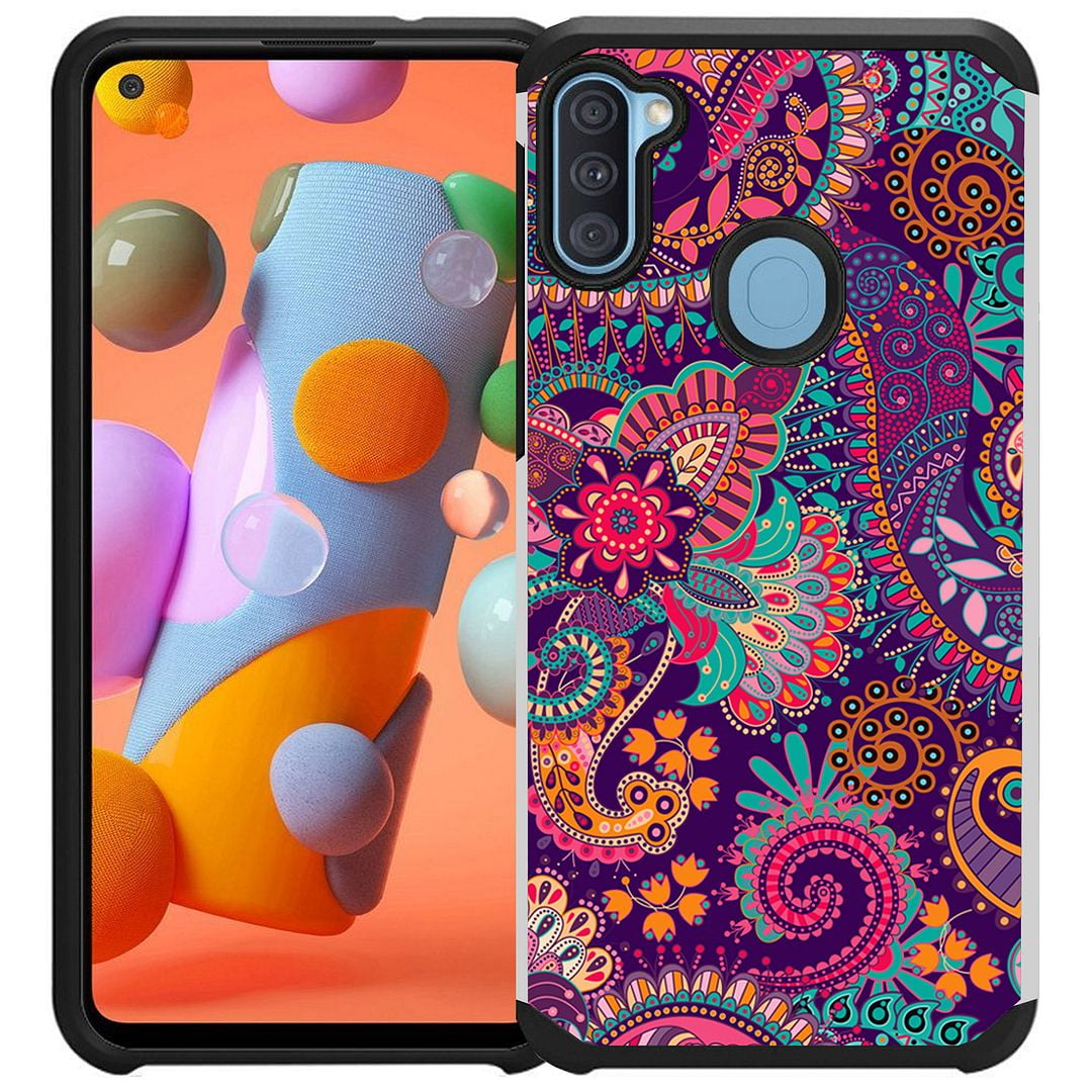 Samsung Galaxy A11 Case - Colorful Design Hybrid Armor Case Shockproof ...