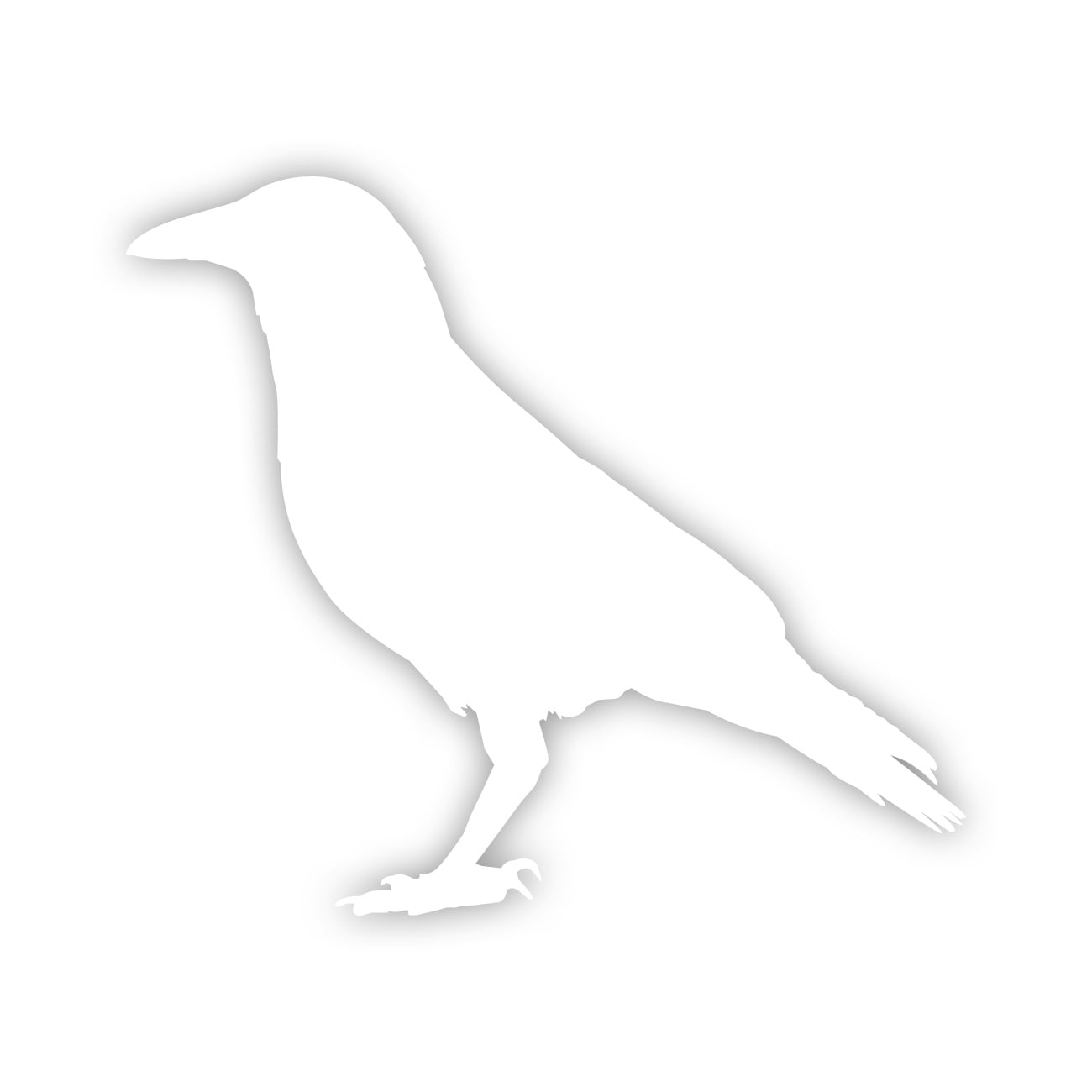 Crow Sticker Decal Die Cut - Self Adhesive Vinyl - Weatherproof - Made ...
