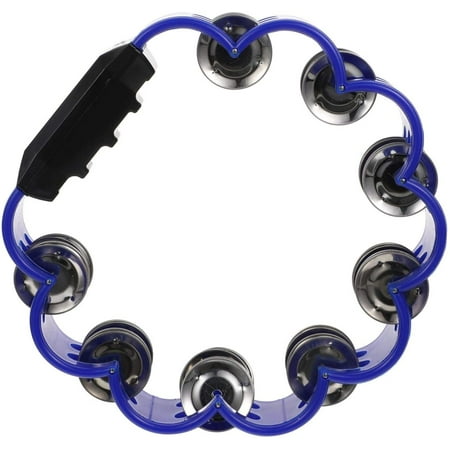 Handheld Tambourine Double Row Jingle Bells Percussion Musical ...