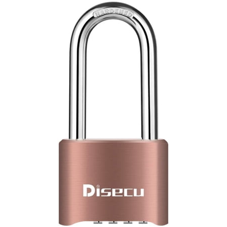 Disecu Heavy Duty 4 Digit Combination Lock 2.5 Inch Long Shackle ...
