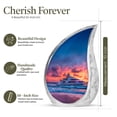 VALERASH Boat Cremation Urns for mom - Sunset Memorial Urn for Human ...
