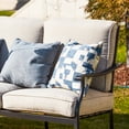 2-Piece Outdoor 3-Seater Sofa and Coffee Table Conversation Set ...