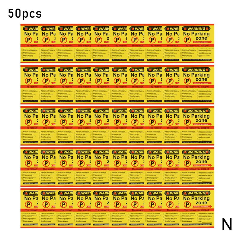 50 tarjetas de estacionamiento incorrecto. Estacionaste como un idiota. Tarjetas de 3.5 x 2 / 3 ...