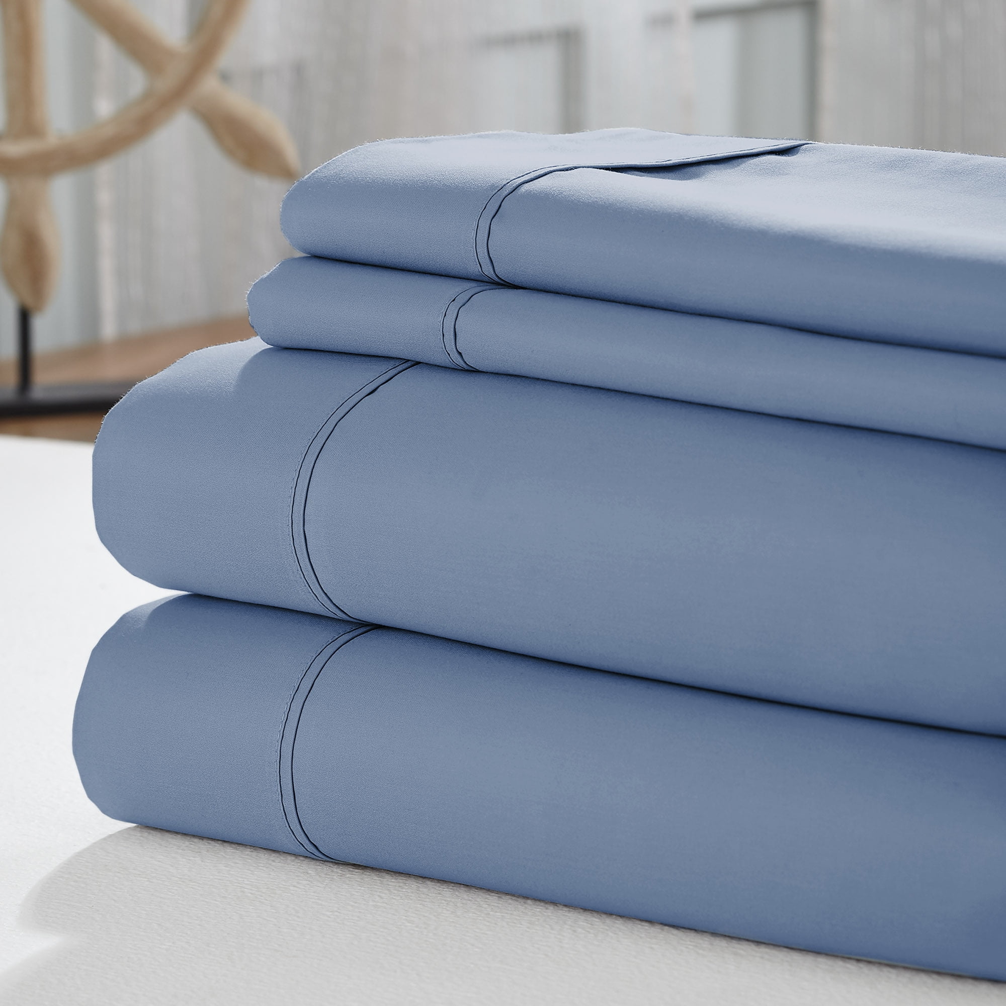 Italian Hotel 4 Piece 1800 Thread Count Cotton Blend Sheet Set
