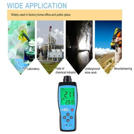 AR8100 Air Quality Monitor Gas Meter O2 Oxygen TEMP Detector Analyzer ...