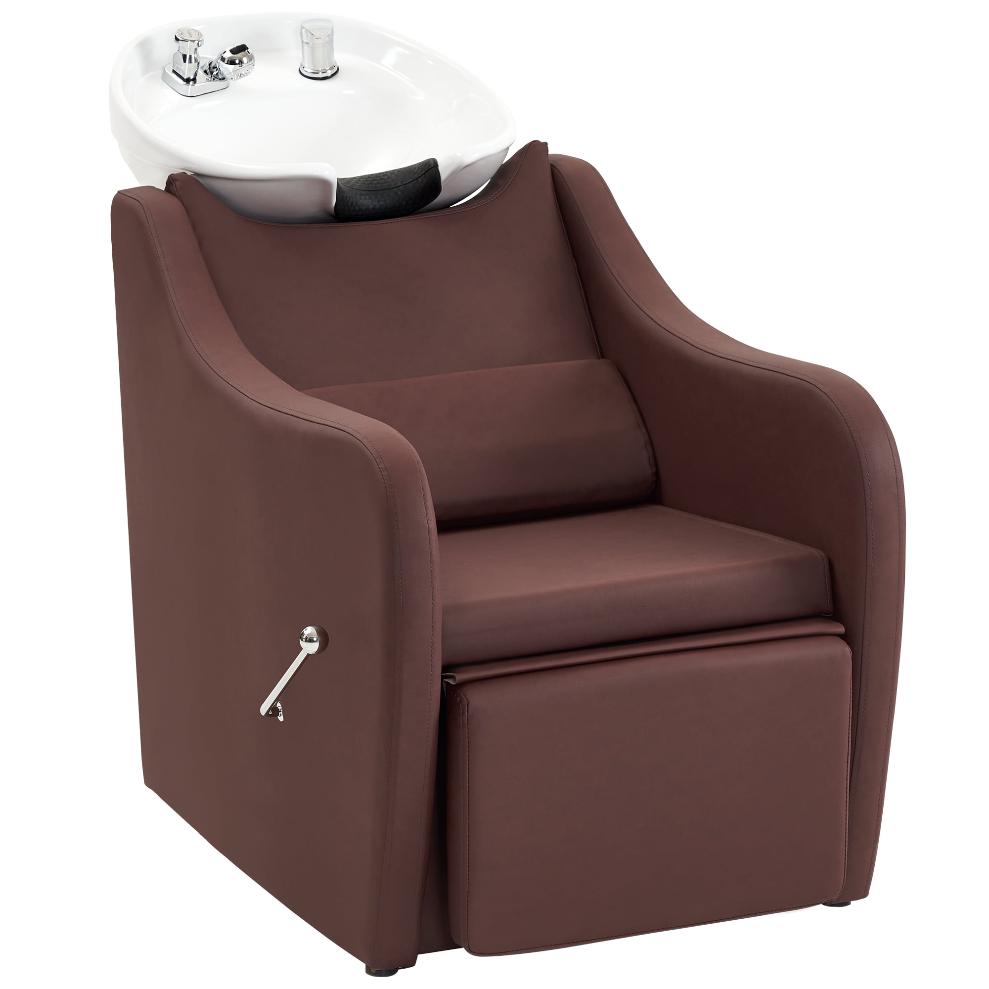 Products BarberPub Shampoo Barber Backwash Chair Extended, Ceramic ...