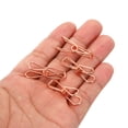 Uxcell 50 Pieces Metal Wire Hollow Out Clips 32mm Mini Binder Paper ...