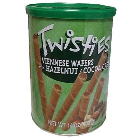Twisties Wafer Rolls, Hazelnut and Cocoa, 400g - Walmart.com