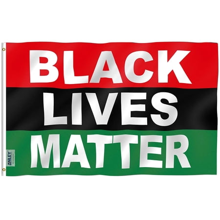 Anley Fly Breeze 3x5 Feet Black Lives Matter Flag - Afro BLM Flags ...