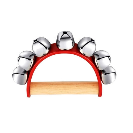 jovati Bell Ringing Percussion Instrument Seven Bell Leather Hand Bell ...