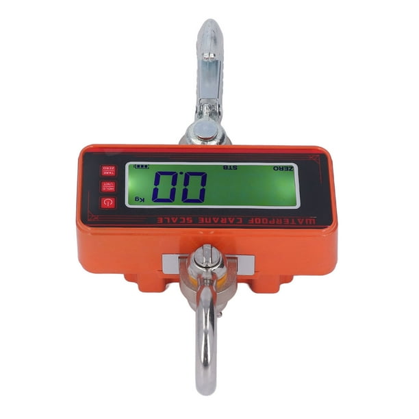 LCD Crane Scale,1500KG 3000LB Orange Industrial Wireless Crane Scale ...