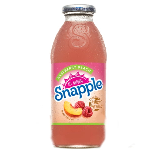 Snapple Raspberry Peach New 16 oz Plastic Bottles - Pack of 24 ...