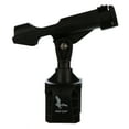 Eagle Claw Deluxe Rod Holder with Boat Clamp, Black Aluminum, for ...