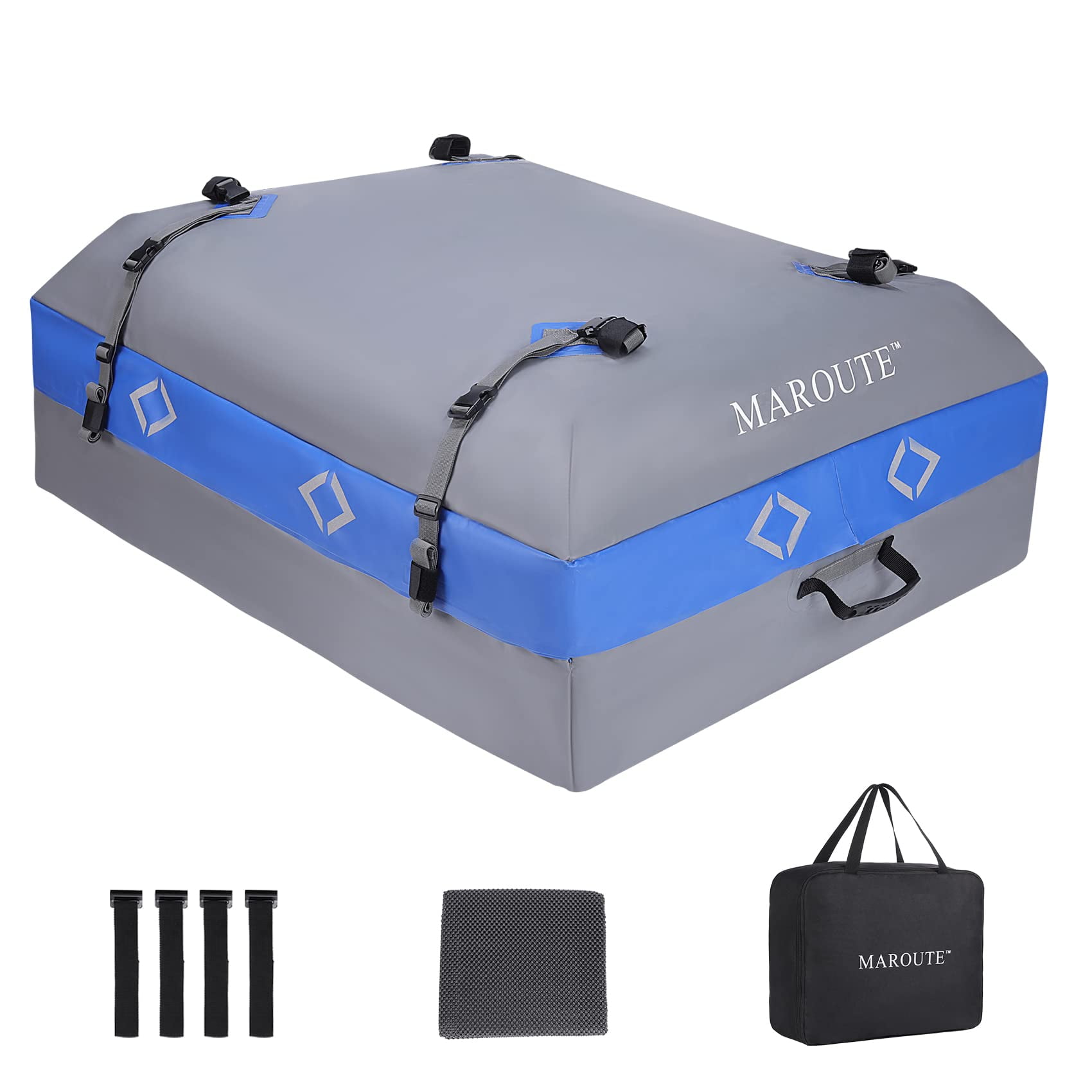 Rooftop Cargo Carrier Bag，15 Cubic Feet Heavy DutyRooftop Car Bag,Fits ...