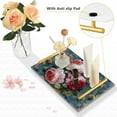 Bath Accessories Sets Single Print Decorative Tray With Handle For Home ...