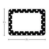 Teacher Created Resources Black Polka Dots 2 Name Tags/Labels, 36 Per ...