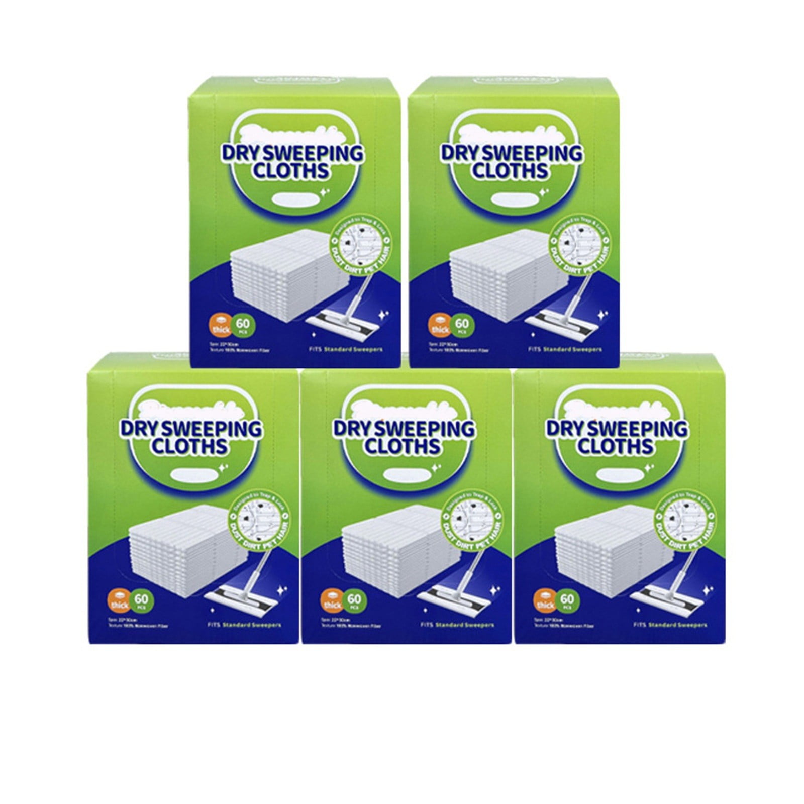 Dry Sweeping Cloths Dry Mop Refills For Floor Mopping And Cleaning ...