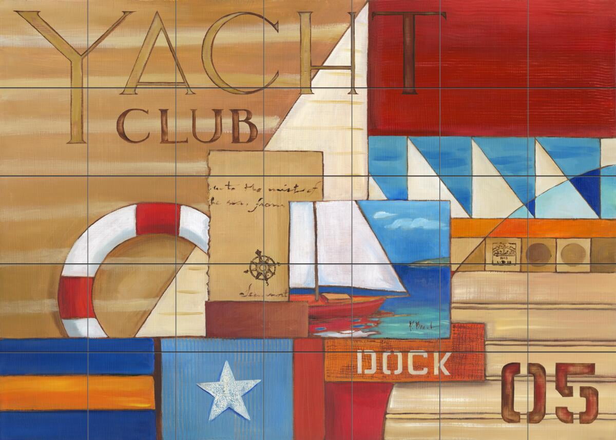 Tile Mural Kitchen Backsplash - Portofino Collage I - by Paul Brent ...