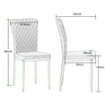 KEIVVAKN Velvet Gray Dining Room Chairs Set of 8 Kitchen Chairs ...