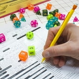Wiz Dice Sticky Ichor Set of 7 Polyhedral Dice in Display Case-Solid ...