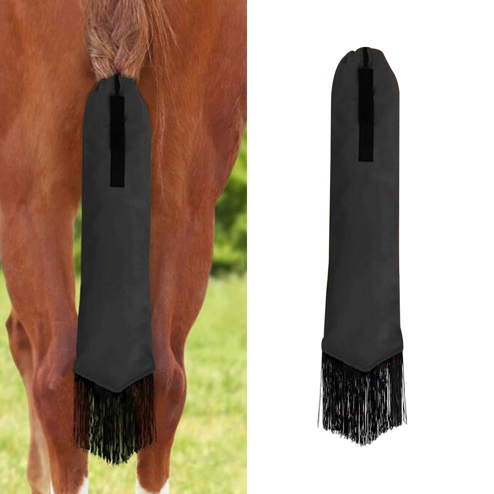 Bag with Fringe, Tail Wrap Protection, Long Tail Decoration, Black ...