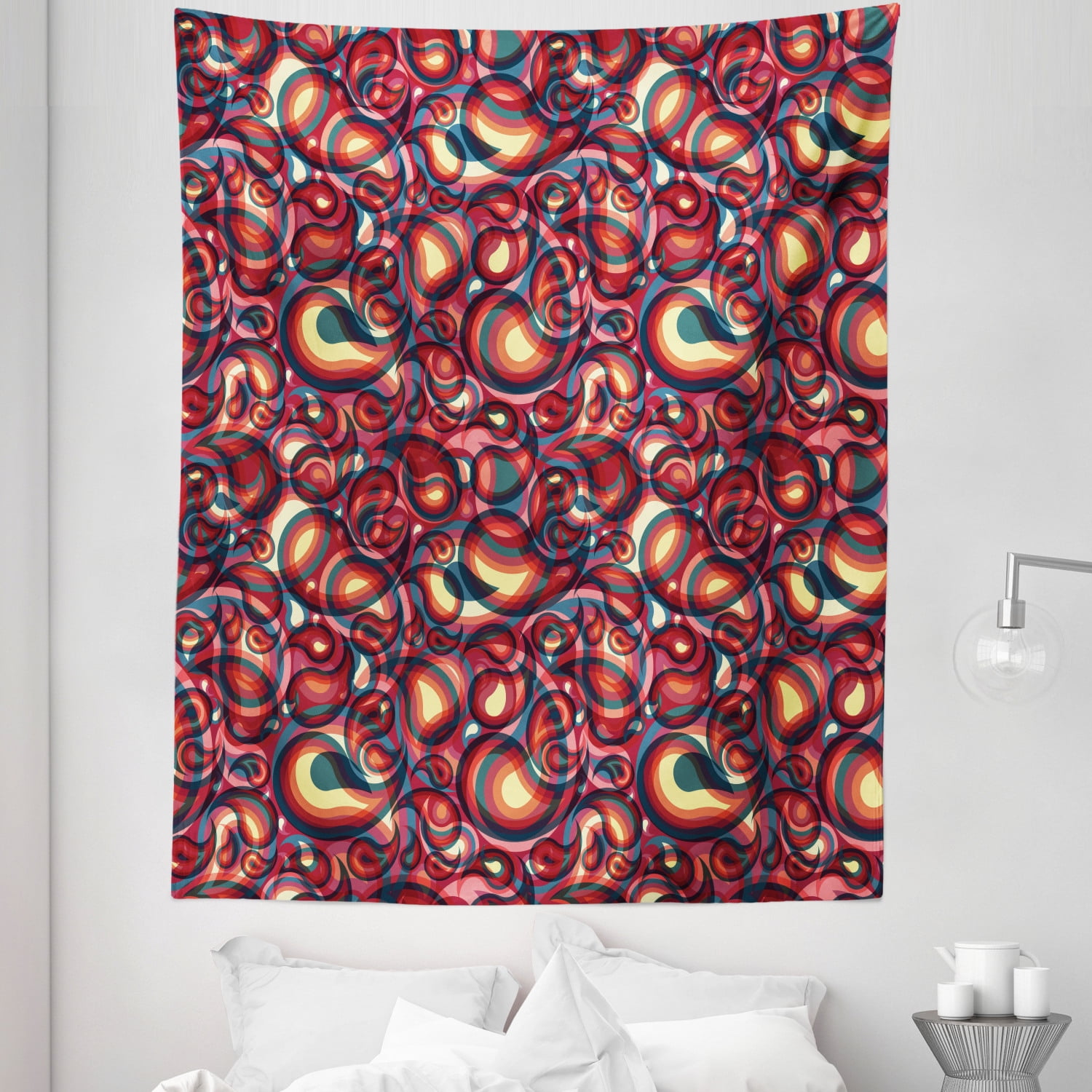 Colorful Tapestry, Modern Paisley Pattern with in a Funky Inspired ...