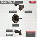 Delta Lahara Monitor® 14 Series Tub & Shower Trim in Venetian Bronze ...