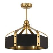 -24W 4 Led Fan D'lier in Bohemian/Eclectic Style-19 inches Tall and 25 ...