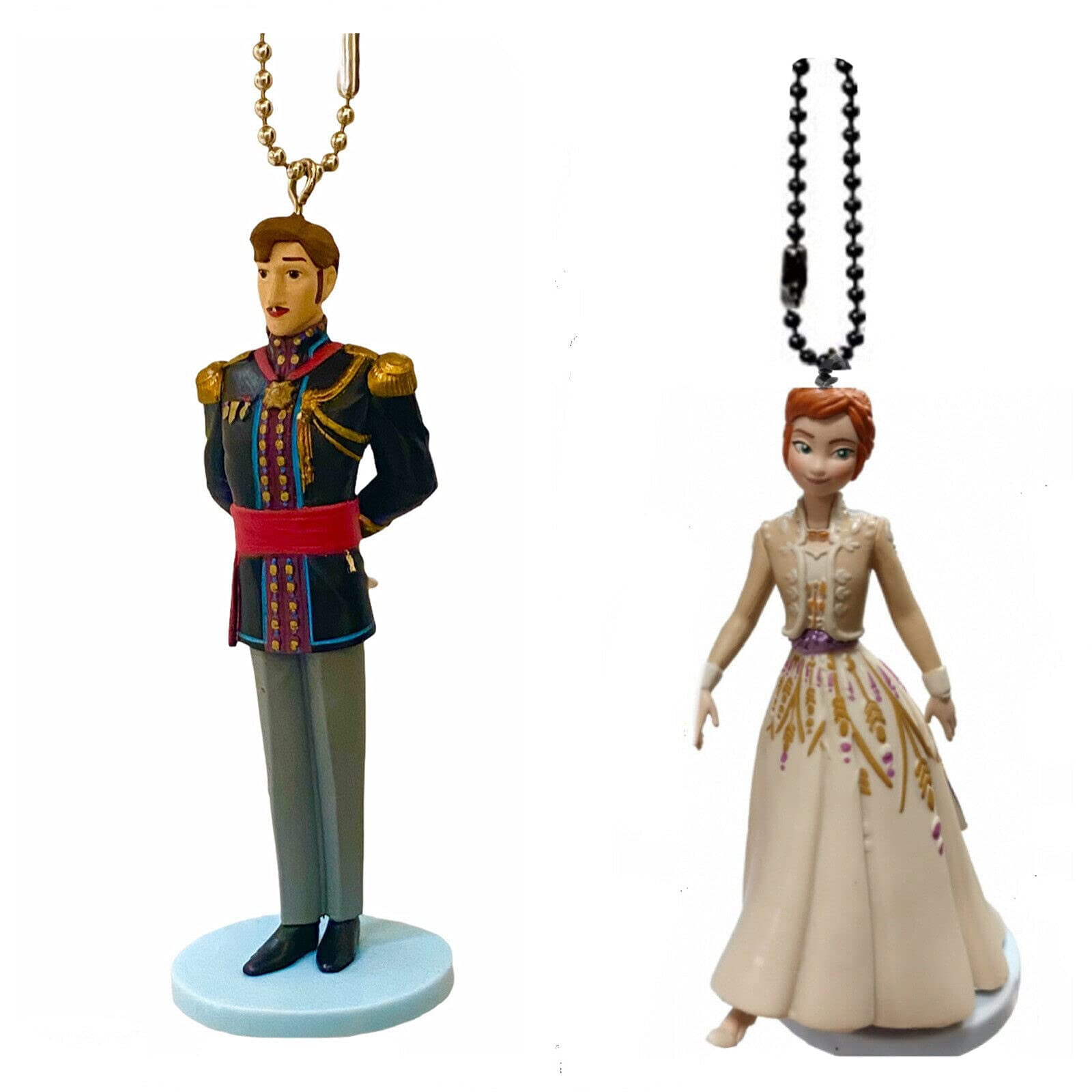 King Agnarr & Anna Ivory 3” PVC Keychain Dangler Elsa Dad Frozen ...