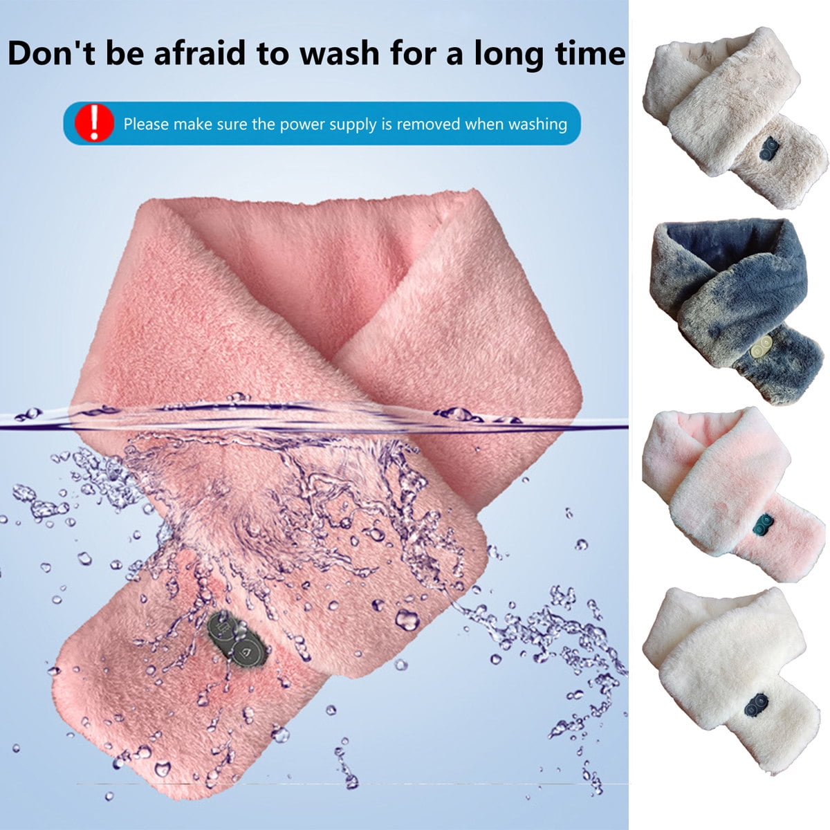 Dress Choice Women USB Electric Winter Scarf Rechargeable Heated Scarf ...